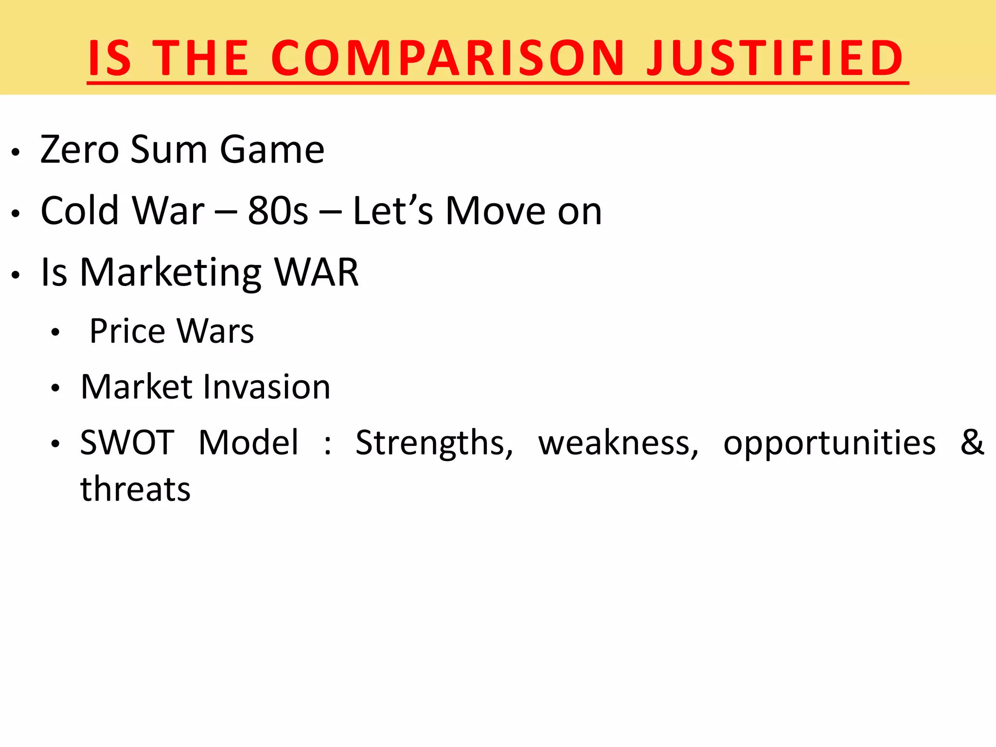 Strategies for marketing warfare | PPTX