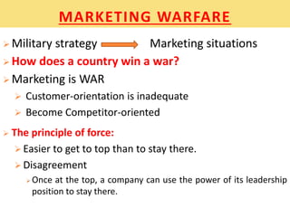 Strategies for marketing warfare | PPTX