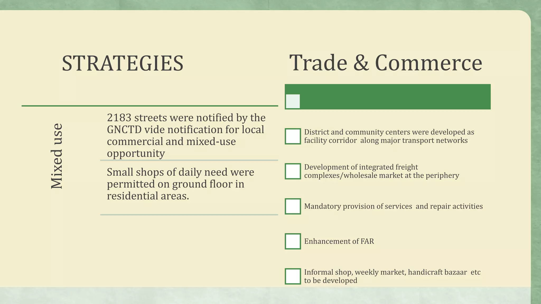 Strategies for metropolitan planning | PPTX