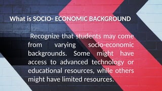 STRATEGIES FOR PERSONALIZING INSTRUCTIONS TO ADDRESS DIVERSE SOCIO ...