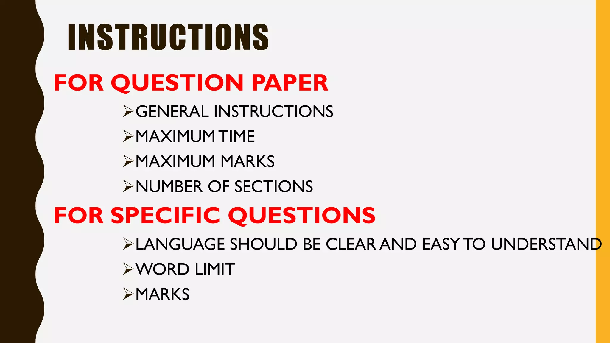 Strategies for preparing question papers | PDF