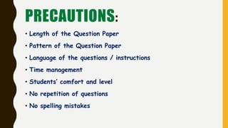 Strategies for preparing question papers | PDF