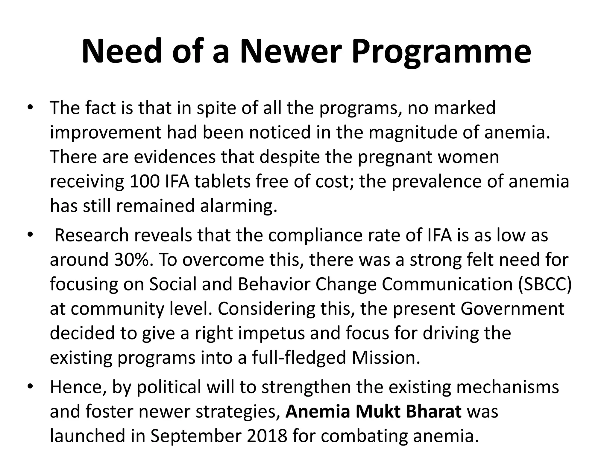 Strategies for prevention of anemia | PPTX