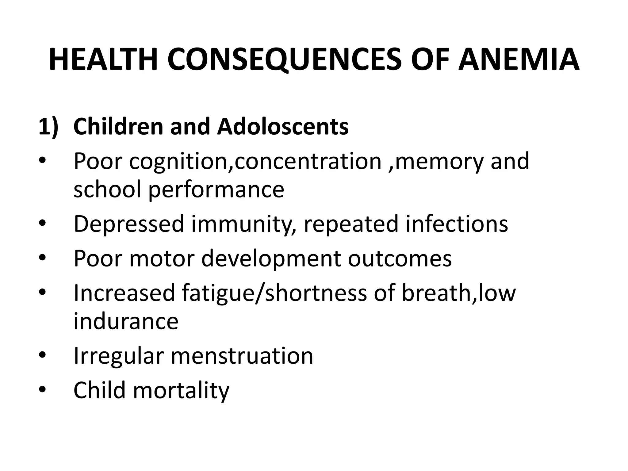 Strategies for prevention of anemia | PPTX