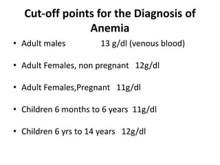 Strategies for prevention of anemia | PPTX
