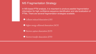 Strategies for Post-translational Modification (PTM) | PPTX