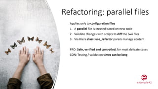 Strategies for Puppet code upgrade and refactoring | PPT