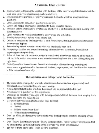 Strategies for qualitative interviews | PDF