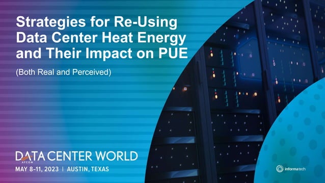 Strategies for Re-Using Data Center Heat Energy and Their Impact on PUE ...