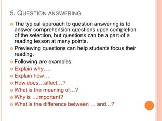 Strategies for reading comprehension | PPTX