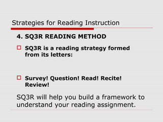 Strategies for reading instruction | PPT