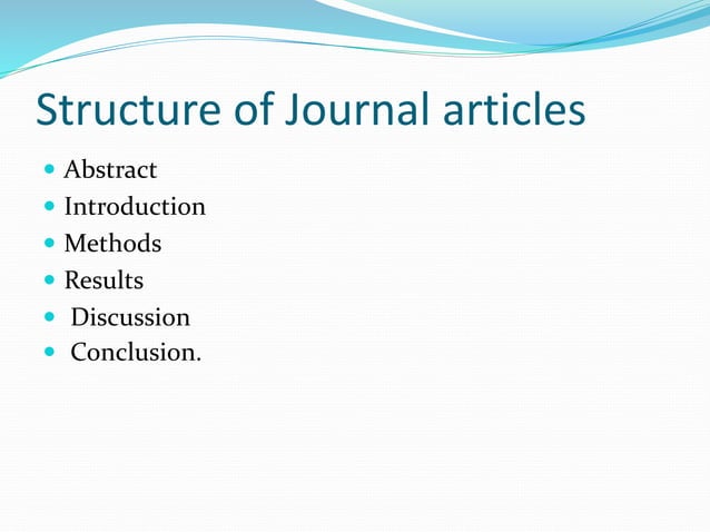 Strategies for reading journal articles 1 | PPTX