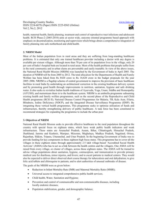 Strategies for revamping of national rural health mission in india ...