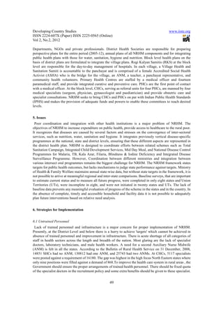 Strategies for revamping of national rural health mission in india ...