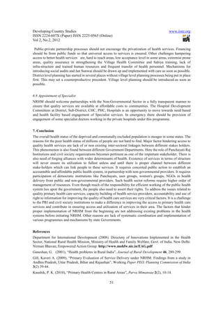 Strategies for revamping of national rural health mission in india ...