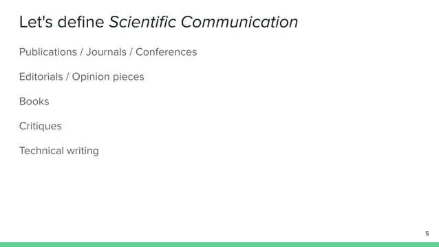 Strategies for Scientific Communication | PPT