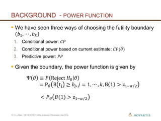 Strategies for setting futility analyses at multiple time points in ...