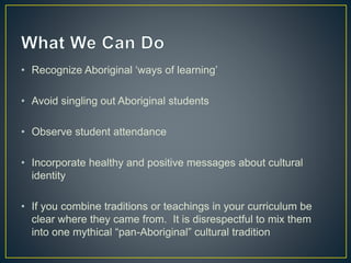 Strategies for Success for Aboriginal Students | PPT