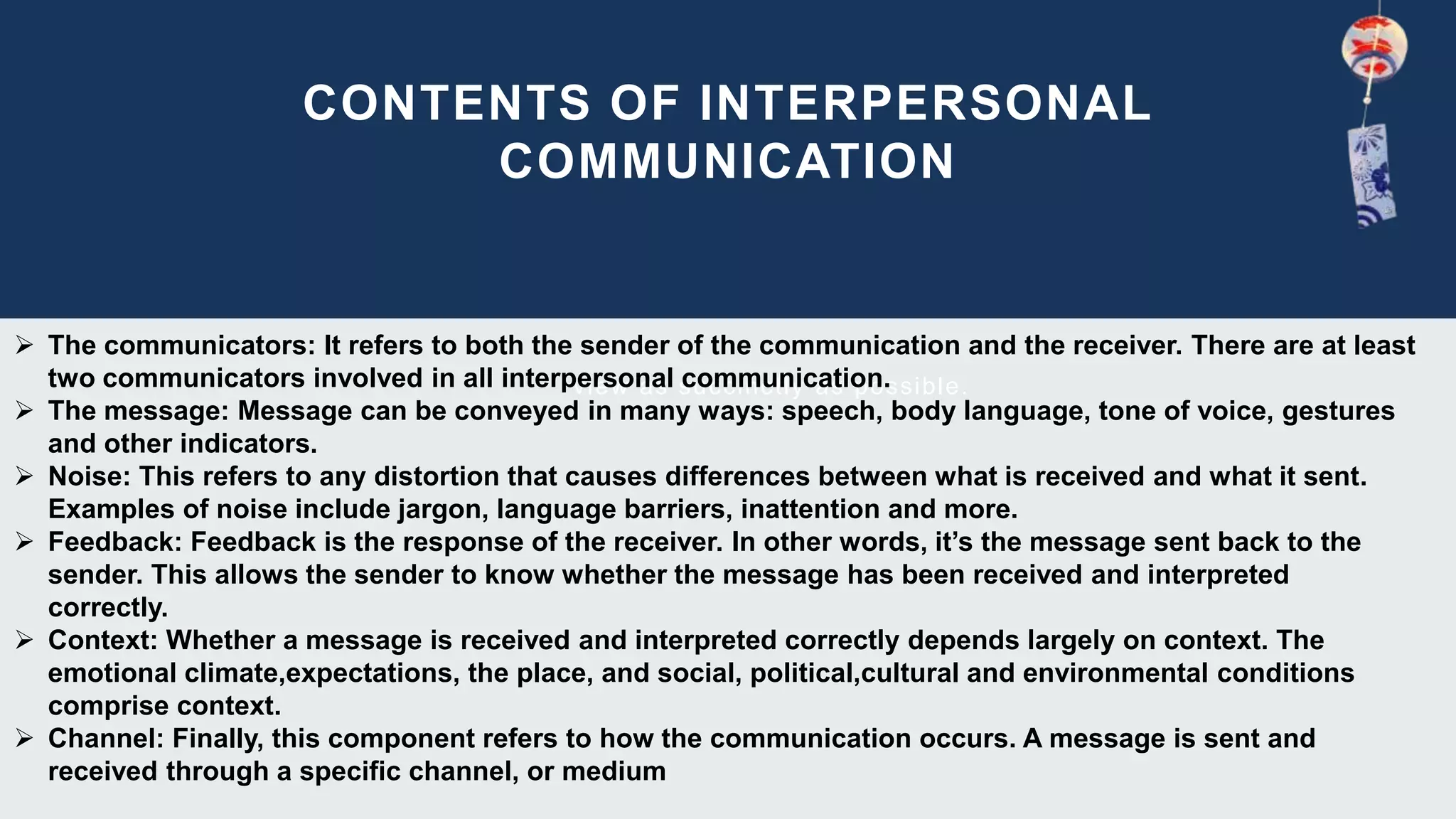 Strategies for successful interpersonal communication | PPTX