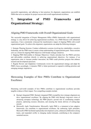 Strategies for Success Uniting PMO Frameworks and Setup Processes for ...