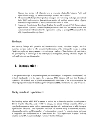 Strategies for Success Uniting PMO Frameworks and Setup Processes for ...