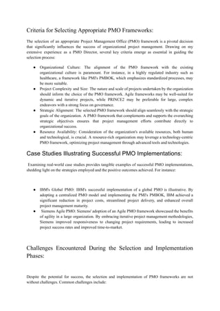 Strategies for Success Uniting PMO Frameworks and Setup Processes for ...
