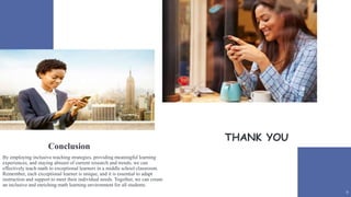 Strategies for Teaching Math to Exceptional Learners in Middle School.pptx | Special Education ...