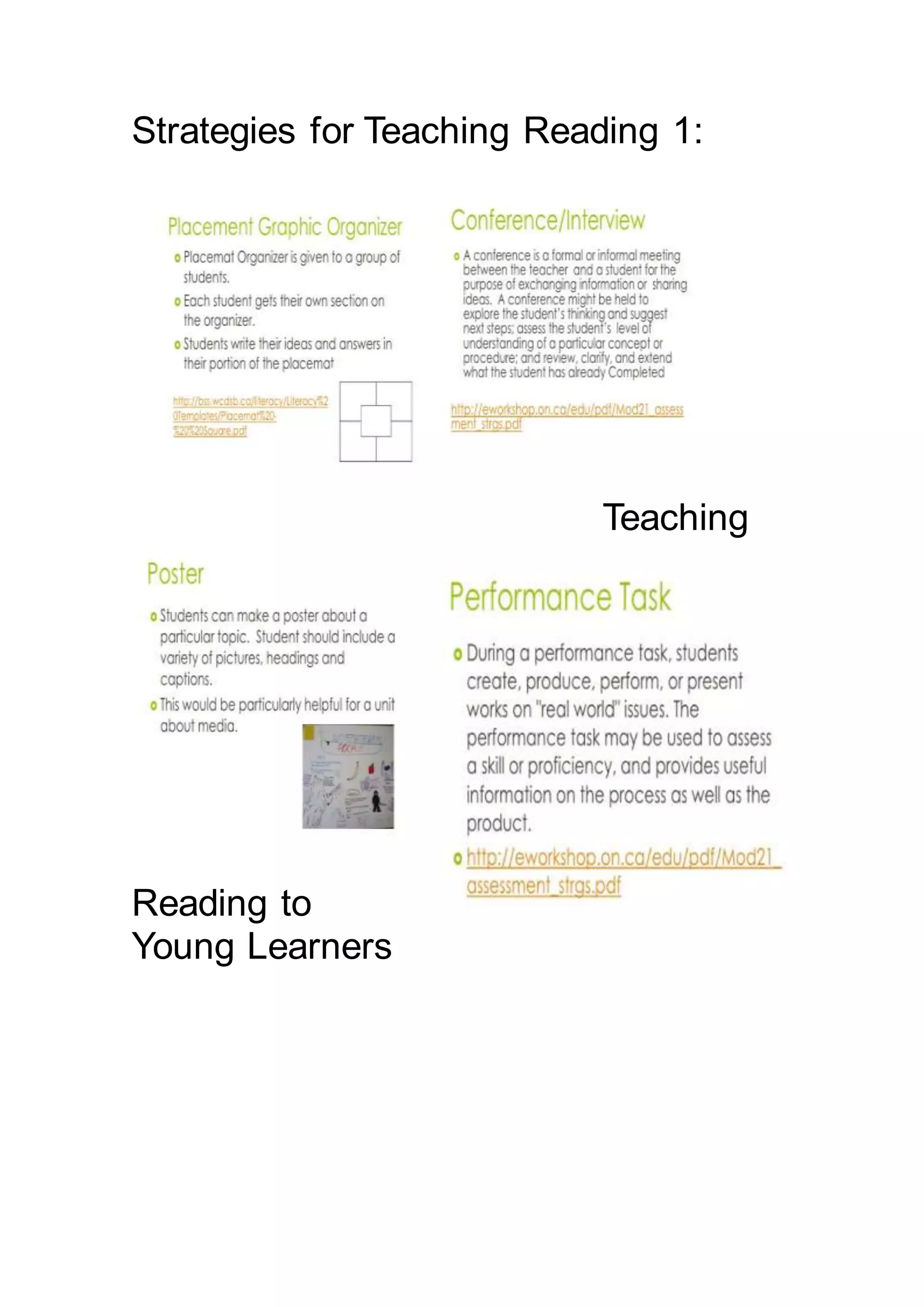 Strategies for teaching reading 1 | DOCX