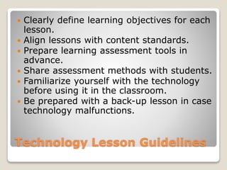 Strategies for teaching with Technology | PPTX