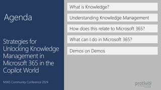 Strategies for Unlocking Knowledge Management in Microsoft 365 in the ...