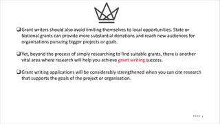 Strategies for Writing Winning Grants | PDF