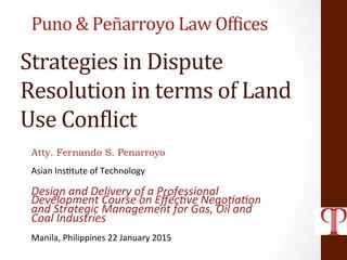 Land Use Dispute Resolution Strategies | PPT