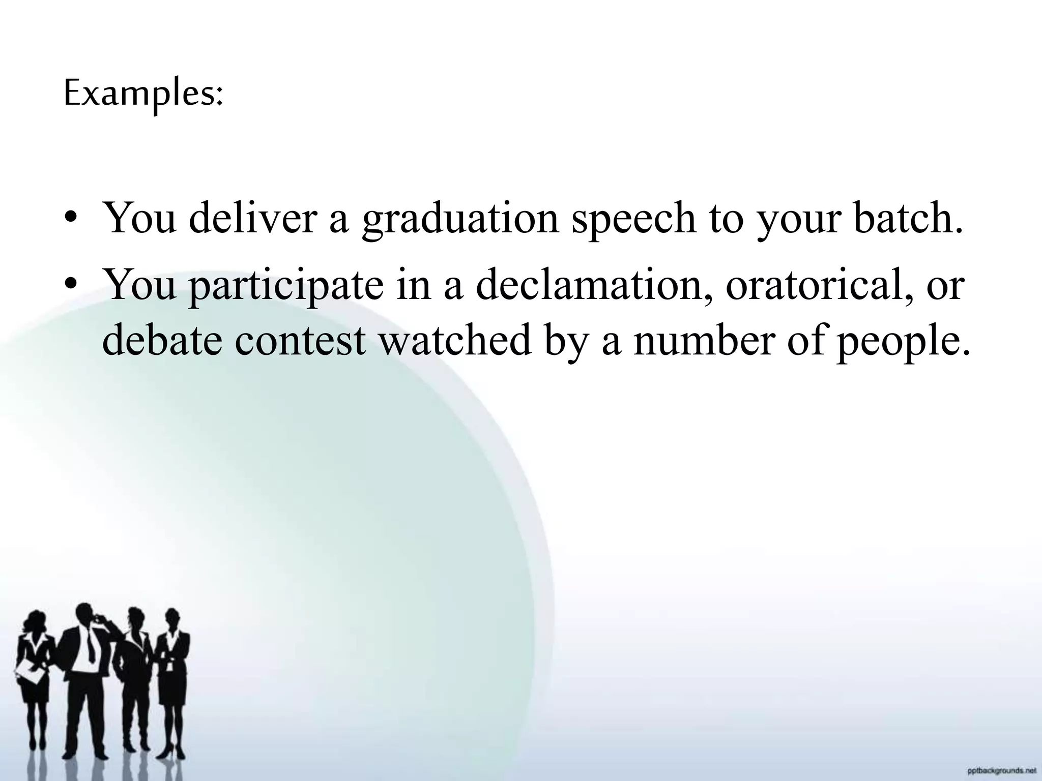 Strategies in various speech situations unit 2 | PPTX