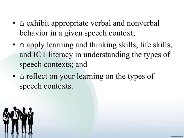 Strategies in various speech situations unit 2 | PPTX | Family and Relationships