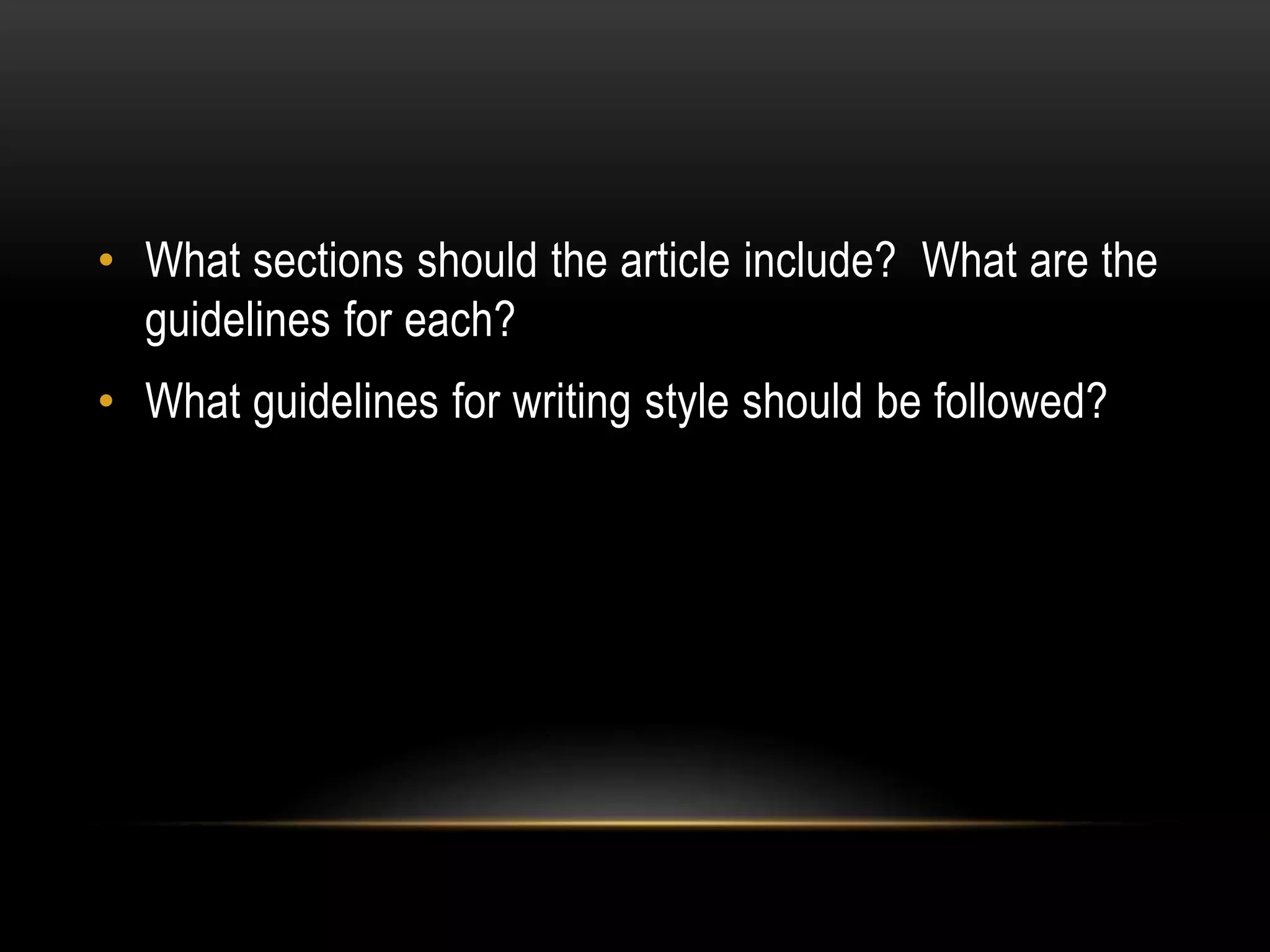 Strategies in writing JOURNAL ARTICLE.ppt