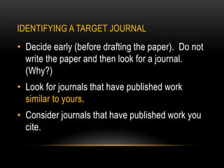 Strategies in writing JOURNAL ARTICLE.ppt