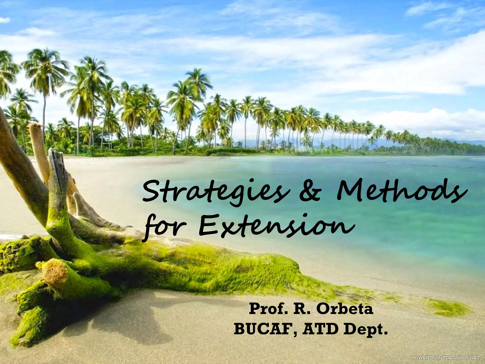 Strategies and Methods for Extension | PDF