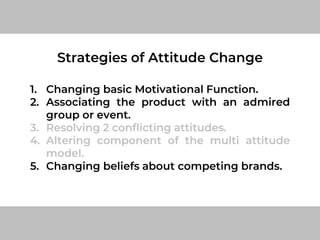 Strategies of attitude change. | PPT