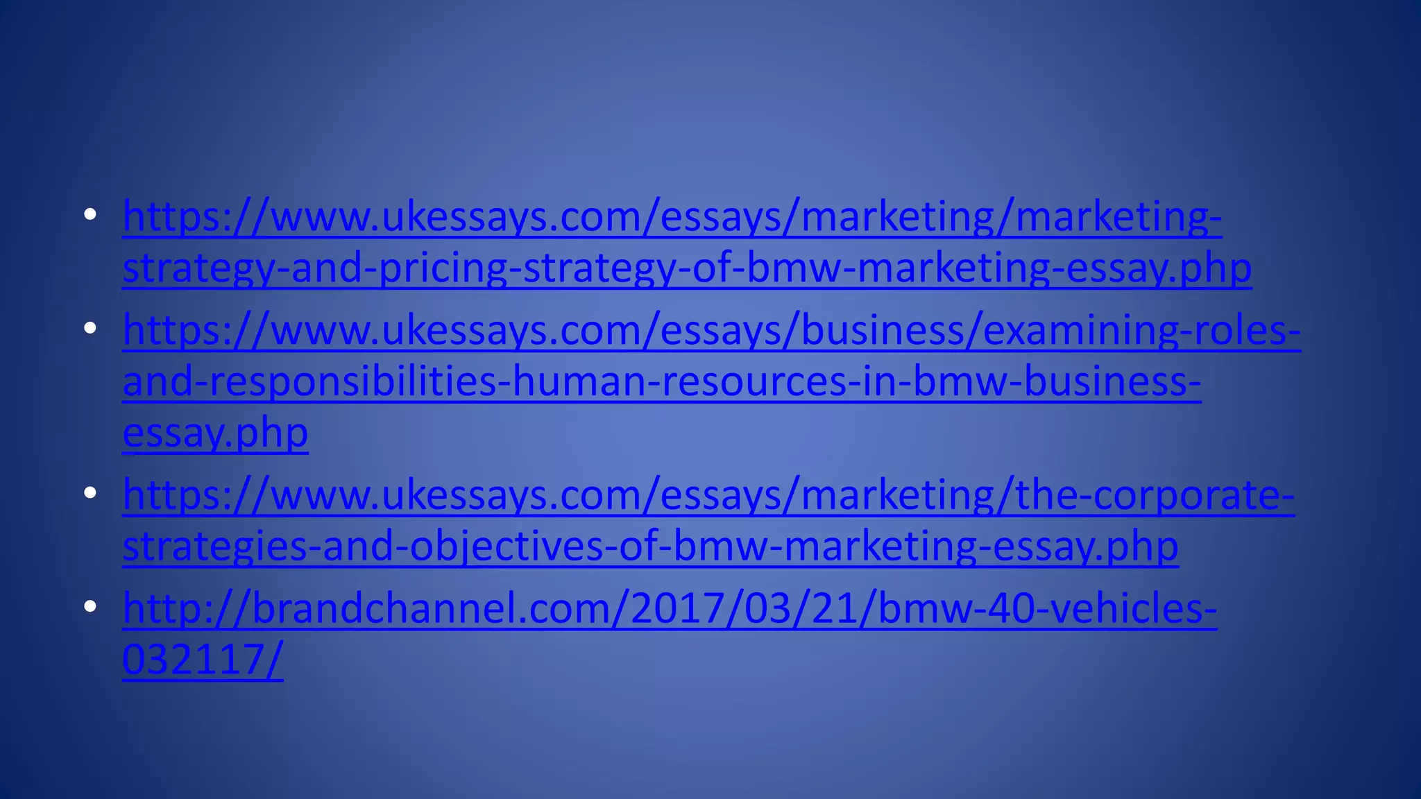 Strategies of bmw | PPTX