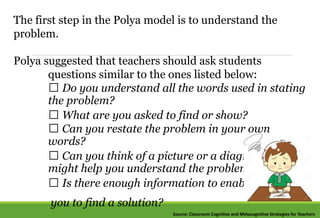 Polya's Problem-Solving Strategy | PPTX