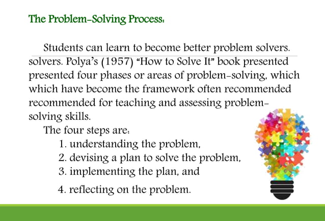 Polyas Problem Solving Strategy