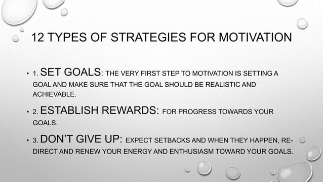 Strategies of motivation | PPTX