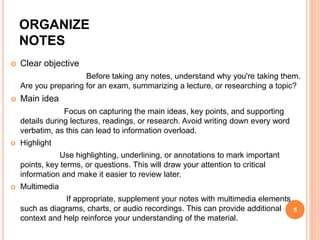 Strategies of Notes Making .pptx