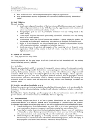 Strategies of reducing poverty in jordan | PDF