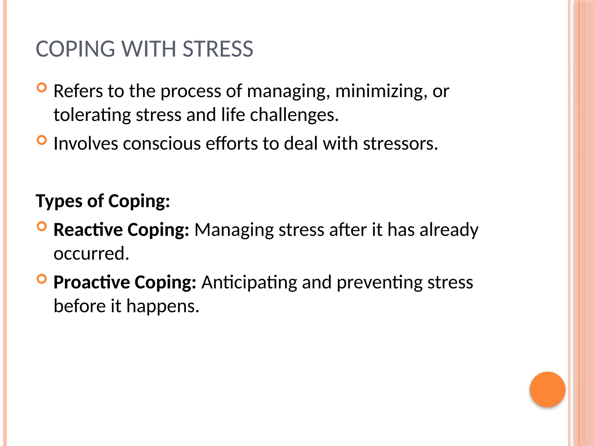 Strategies of Stress Management for MBA students | PPTX