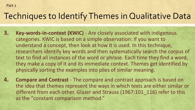 Strategies on How to Infer & Explain Patterns and Themes from Data ...