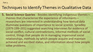 Strategies on How to Infer & Explain Patterns and Themes from Data | PPTX