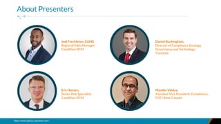 Webinar: Strategies to Enhance your Screening and Transaction ...