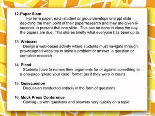 Strategies supplement attachment | PPT