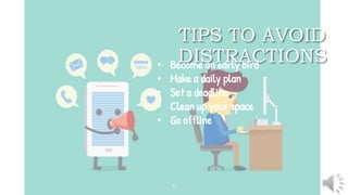 Strategies To Avoid Distractions While Studying | PPTX